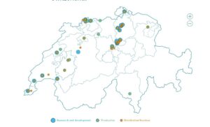 Interactive map of Switzerland as a pharma hub - Interpharma