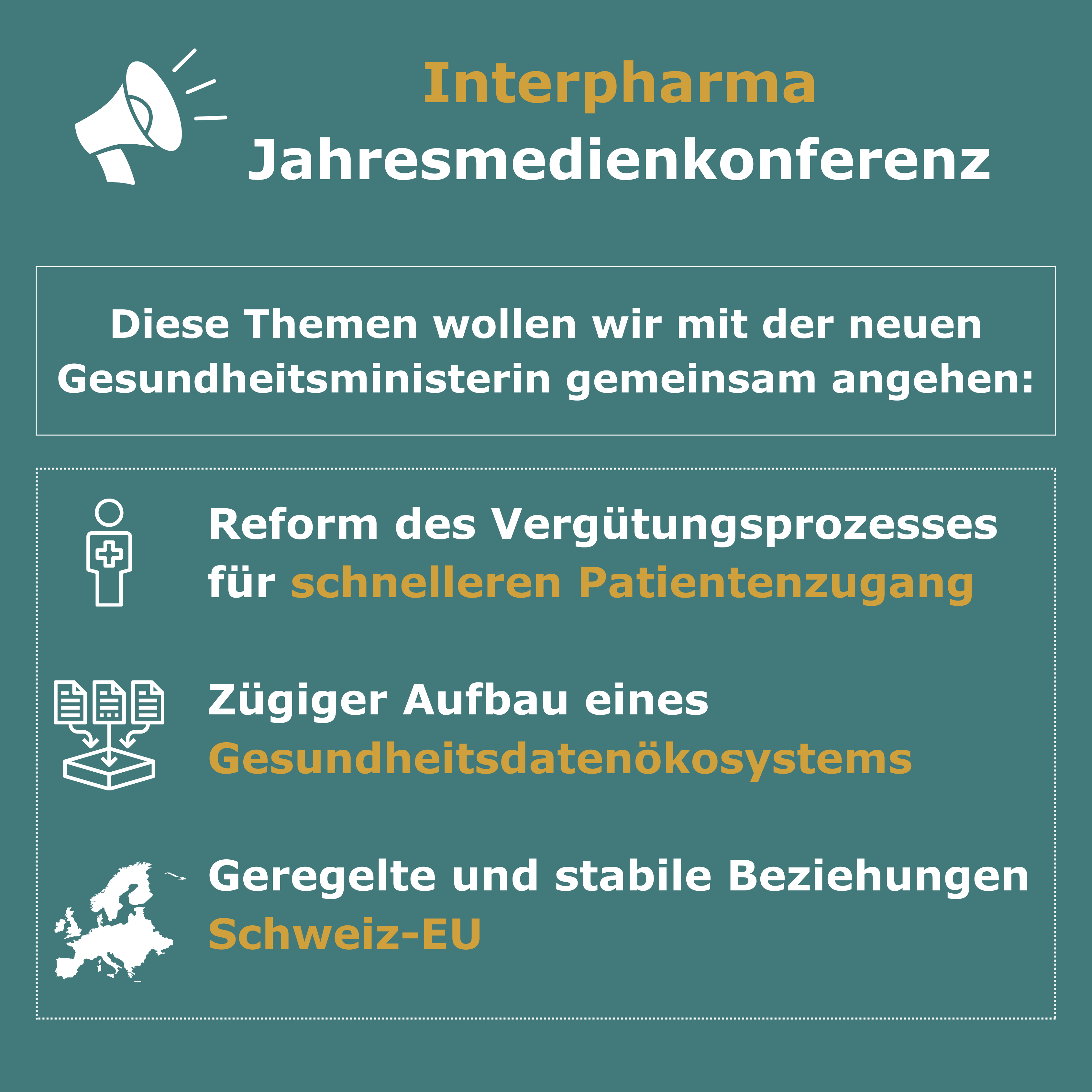 Jahresmedienkonferenz von Interpharma - Interpharma